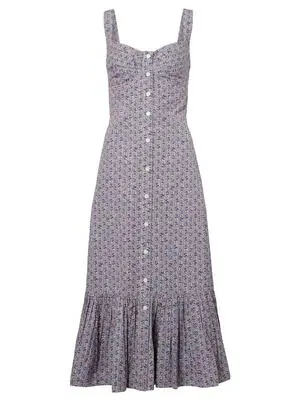 Polo Ralph Lauren Floral Cotton Midi Dress - Multicoloured