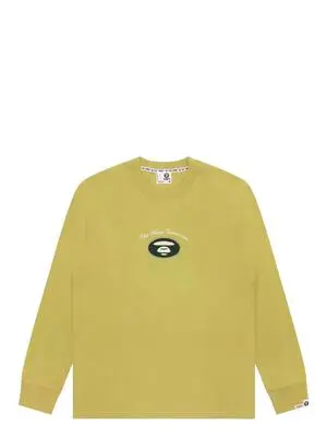 AAPE BY *A BATHING APE Ape Head Long-sleeved T-shirt - Yellow
