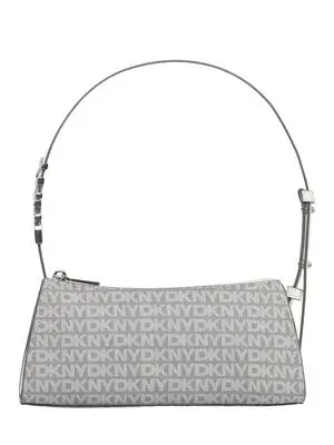 Dkny Logo Plaque Tote Bag - Grey