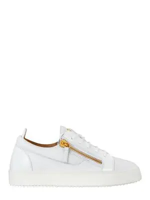 GIUSEPPE ZANOTTI Gail Low-top Leather Sneakers - White