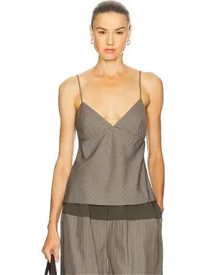 ST. AGNI Bias Cami Top - Grey