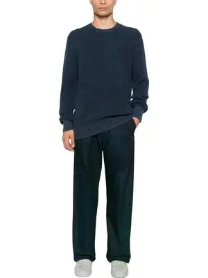 Marc O'polo Textured Crew-neck Jumper - Blue