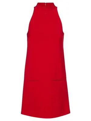 COURREGES Heritage Halterneck Crepe Minidress - Red