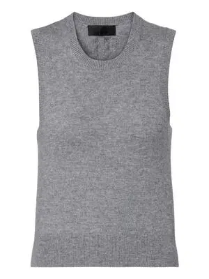 NILI LOTAN Nili Lotan May Knitted Cashmere Tank Top Grey