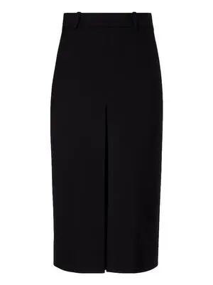 Saint Laurent Mid-rise Wool Culottes - Black