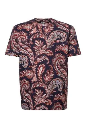 Etro Paisley Cotton Jersey T-shirt - Multicoloured