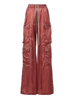 Rick Owens Rick Owens High-Rise Cargo Pants Red