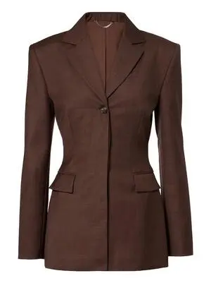 Magda Butrym Wool Blazer - Brown