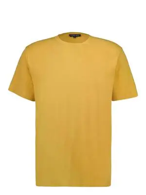 Frescobol Carioca Cotton-linen Blend T-shirt Yellow