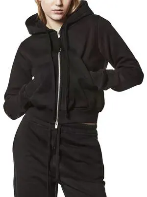 THOM KROM Zip-up Hooded Jacket - Black