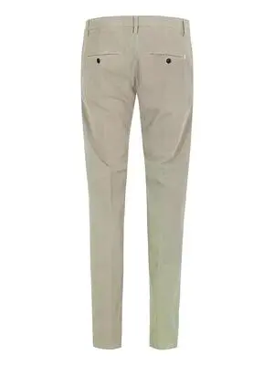DONDUP Logo-Patch Trousers Neutrals