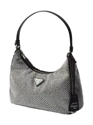 PRADA Prada Crystal Embellished Re-Edition 2005 Shoulder Bag