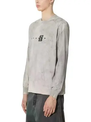 STAMPD Long-sleeve Graphic-print T-shirt - Grey