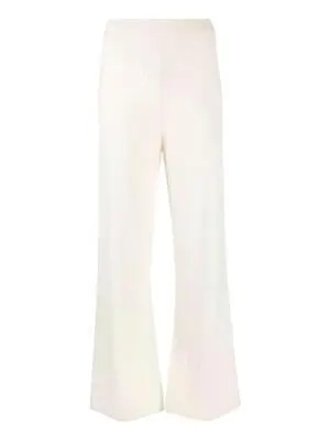 PAULA Ribbed Cashmere Flared Trousers