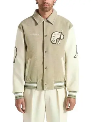 Manière De Voir Le Galerie Varsity Jacket - Neutrals