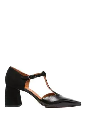 Chie Mihara T-bar Block Heel Pumps - Black
