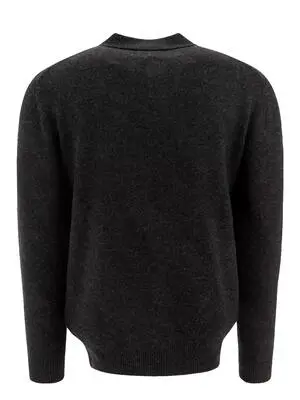 BEAMS Wool Polo Shirt Grey
