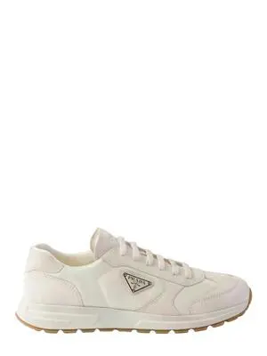 Prada Prax 01 Suede And Re-nylon Sneakers - Neutrals