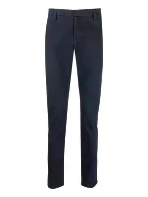 DONDUP Pleated Slim-fit Chinos Blue