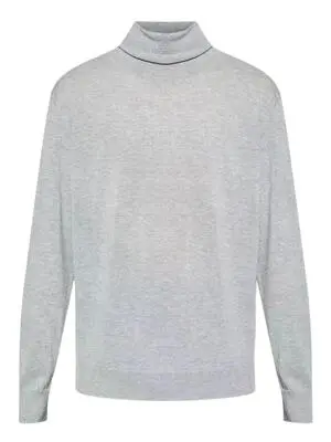 Eleventy Cashmere Turtleneck Sweater - Grey