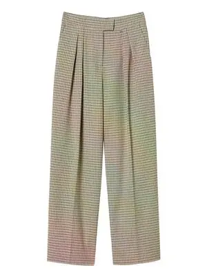 TWINSET Houndstooth Palazzo Pants - Neutrals