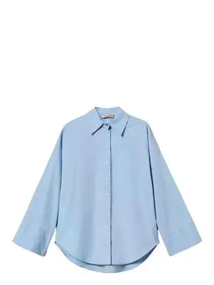 TWINSET Wide-cuff Button-down Shirt - Blue