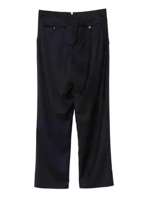 Canali Pleated Wool Trousers - Blue