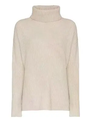Le Kasha Lisbon Cashmere Roll Neck Jumper - Neutrals