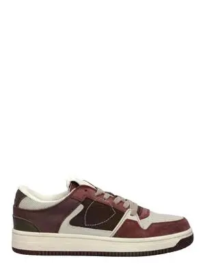 Philippe Model Suede Panel Sneakers - Red