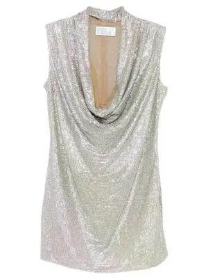 Giuseppe Di Morabito Cowl-neck Mini Dress - Grey
