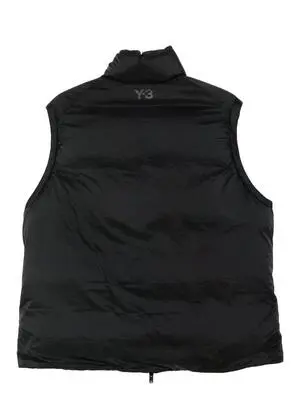 Y3 Quilted High-neck Vest - Black