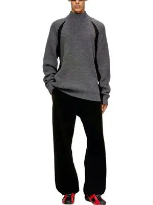 DIESEL® K-lollo-tn Ribbed Panel Jumper - Grey