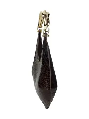 Elisabetta Franchi Medium Jewel-handle Tote Bag - Brown