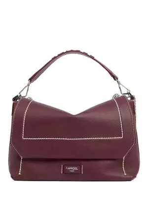 LANCEL Large Ninon Soft Leather Handbag - Red