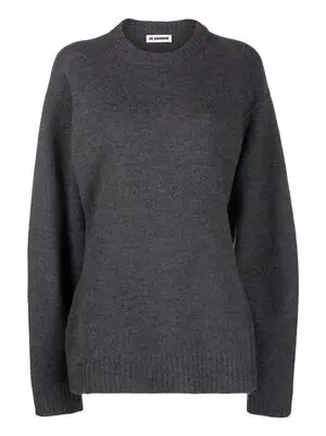 JIL SANDER Crew Neck Wool Jumper - Grey