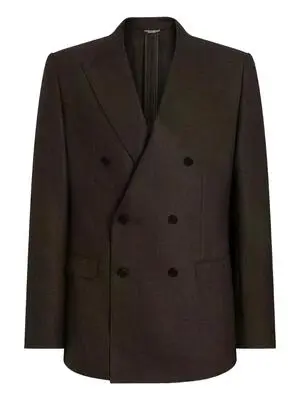 Dolce & Gabbana Taormina Double-breasted Blazer - Brown