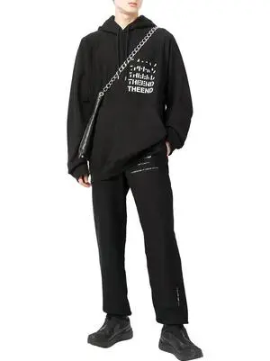 TAKAHIROMIYASHITA THESOLOIST. Slogan-print Track Pants - Black