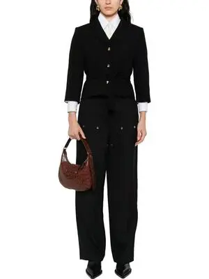 Sandro Belted Tailored Jacket - Black