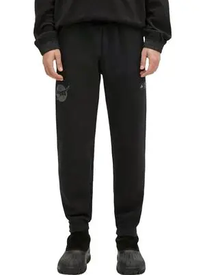 Adidas Logo-print Trousers - Black