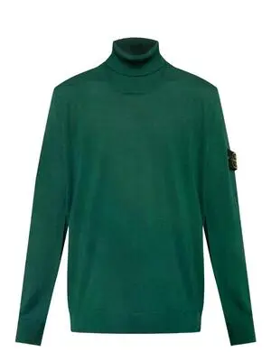 Stone Island Roll Neck Sweater - Green