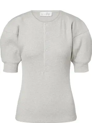 VICTORIA BECKHAM Victoria Beckham Cotton-Blend Henley Shirt
