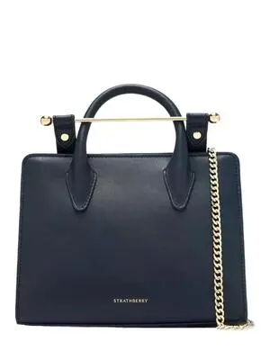 Strathberry Bar-top Chain Tote Bag - Blue