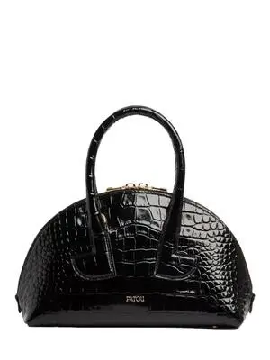 PATOU Le Bowling Half-moon Bag - Black
