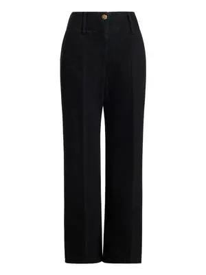 PATOU Wide Waistband Denim Jeans - Black
