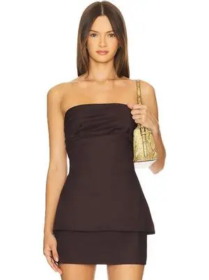 SNDYS. Mimi Longline Top - Chocolate