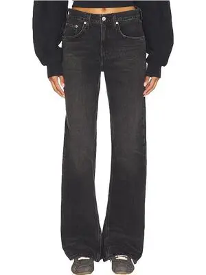 AGOLDE Mid Rise Kick Boot Jeans - Black