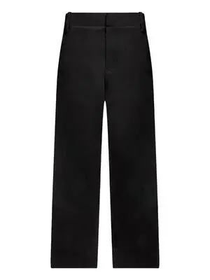 Jacquemus Cotton Straight-leg Trousers - Black