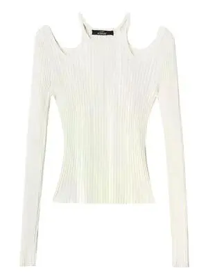 TWINSET TWINSET Ribbed Cut-Out Shoulder Sweater