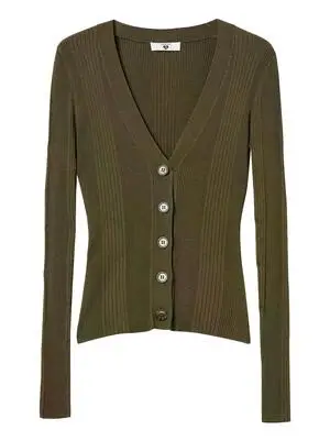 TWINSET Rib-knit Button Cardigan - Green