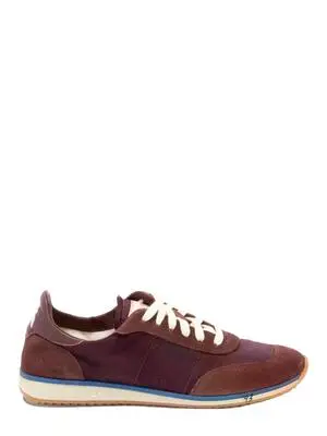 Patrizia Pepe Suede Panelled Low-top Sneakers - Brown